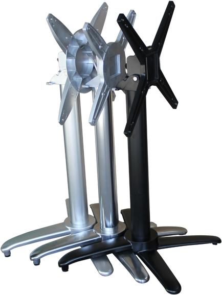 Ref:6628-Aluminum folding four leg table base with flip top - ISSL ...